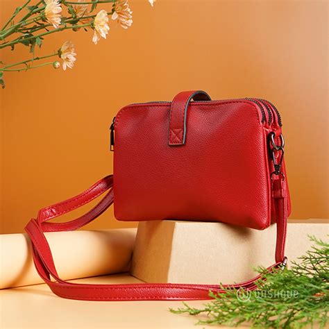 Multi Compartment Red Crossbody Bag Handbags Wishque
