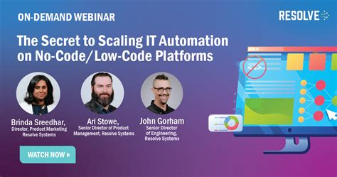 the secret to scaling it automation on no code low code platforms