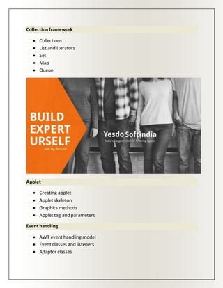 Complete Java Syllabus Yesdo Sddd Pdf