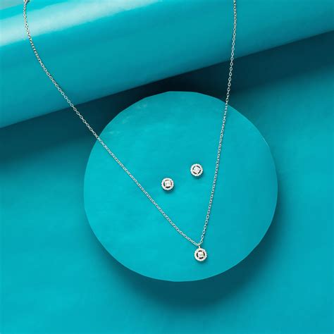 Elegant Silver Elysian Loop Necklace Set Lesha Silver