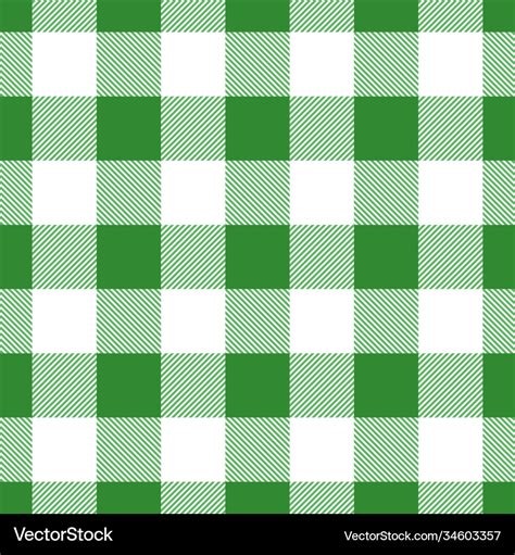 Green Checkered Tablecloth Texture Royalty Free Vector Image