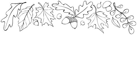 공간과 나뭇잎 버섯 도토리 열매의 경계가있는 가을 배경 초대 결말 프레임 어린이 인쇄 또는 채색 주제는 숲 행복한 가을 추수 감사절입니다 가을 단풍에 대한 스톡 벡터 아트