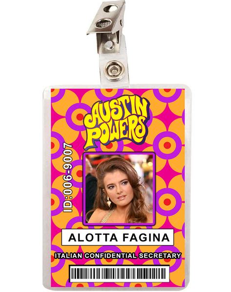 Austin Powers Alotta Fagina Id Badge Funky Toys
