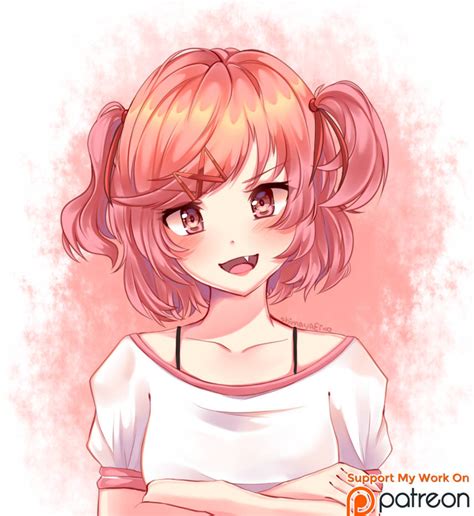 Natsuki Ddlc Fan Art By Shimayaeiko On Deviantart