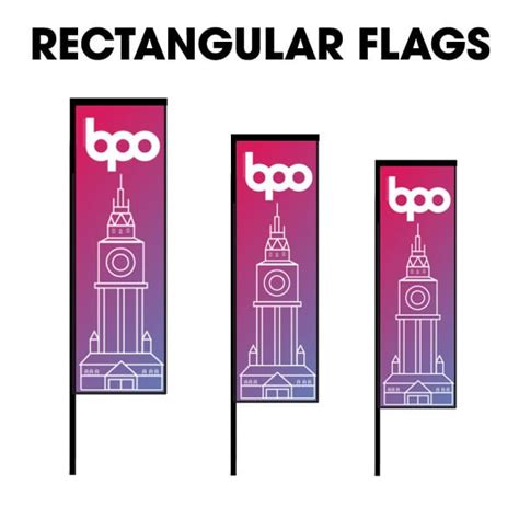 Rectangular Flags Belfast Print Online