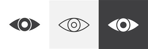 눈 아이콘은 얇은 선 검은 색입니다 평평하고 간단한 벡터 기호 그림입니다 개념에 대한 스톡 벡터 아트 및 기타 이미지 개념 개념과 주제 검안 Istock