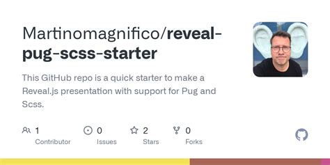 github martinomagnifico reveal pug scss starter this github repo is