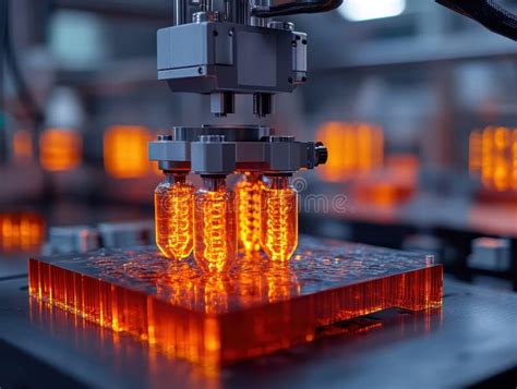 Advanced 3d Printing Technology In Action High Precision Manufacturing Process Stock