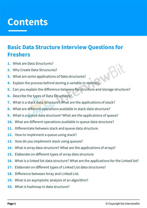 SOLUTION Data Structure Interview Questions Studypool