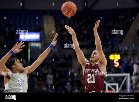 Fordhams Josh Colon 21 Shoots Over Saint Louis Yuri Collins 1