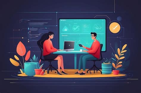Premium Ai Image Software Tester Concept Illustration