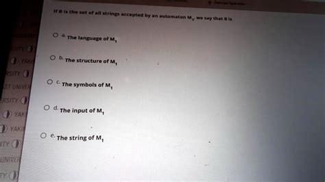 solved if Î£ is the set of all strings accepted by an automaton m we