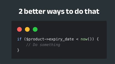 Laravel Clean Code 2 Ways To Make Date Comparison More Readable Youtube