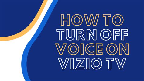 Vizio Tv Turn Off Voice At Jake Woolley Blog