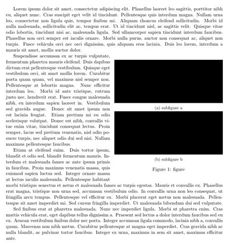 Subfloats Using Subfigures In A Wrapfigure With Proper Captions Tex