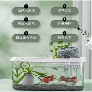 邦邦水族 自帶燈 帶過濾懶人魚缸桌面景觀 古法養魚 生態過濾 金魚 錦鯉 小烏龜 飼養盆 風水缸 蝦皮購物