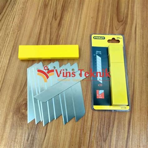 Promo Stanley 0 11 325 Isi Cutter Mata Cuter 25mm Knife Blades Quick