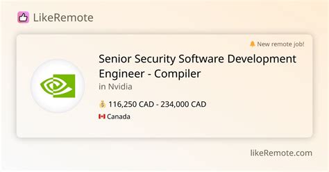 Remote Senior Security Software Development Engineer Compiler At