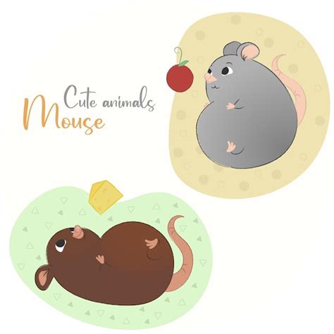 Premium Vector Mouse Cute