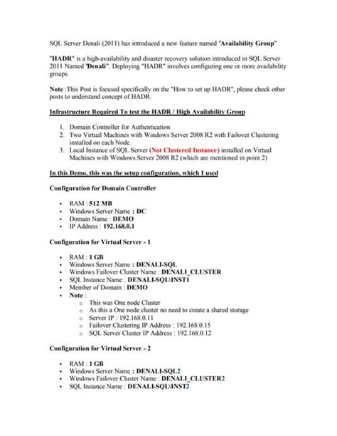 Hadr Availability Group Sqlserverdenali Pdf