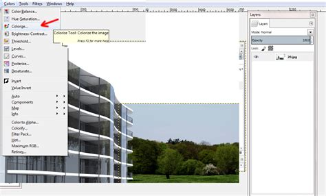 Post Production Of 3d Architectural Rendering With Trees And People Entourage Gimp Tutorial