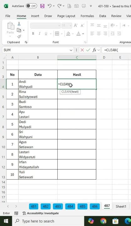 Tips Mempercepat Pekerjaan Dengan Fungsi Clean Excel Exceltricks