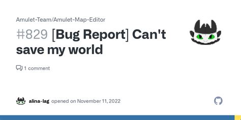 Bug Report Cant Save My World · Issue 829 · Amulet Teamamulet Map