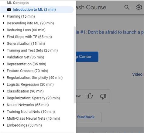 Research Tutorial Machine Learning Crash Course