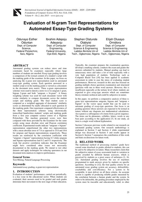 Pdf Evaluation Of N Gram Text Representations For Automated Essay Type Grading Systems