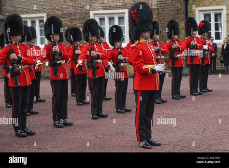 The Kings Guard At St James Palace As Charles Iii Proclaimed King Day