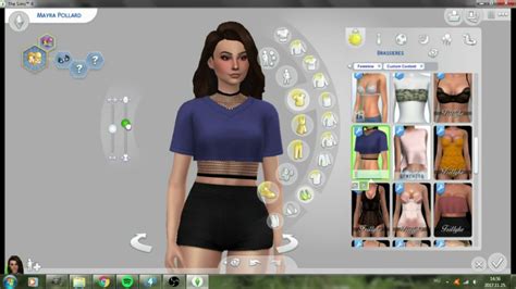 Meshing And Texturing Process 1 Short Sleeved Crop Top The Sims 4