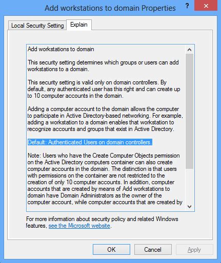 Preventing Users From Adding Computers To A Domain Backslasher