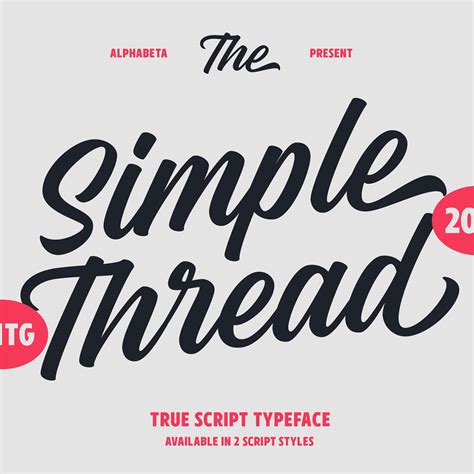 Simple Thread Personal Use Windows Font Free For Personal
