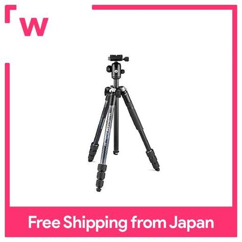 Manfrotto Tripod Element Mii Aluminum 4 Section Black Travel Tripod Lightweight With Carry Bag