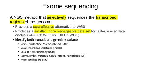 Whole Exome Sequencing Data Analysispptx Genetics Science