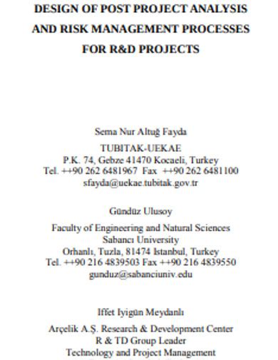 18 Project Analysis Examples To Download