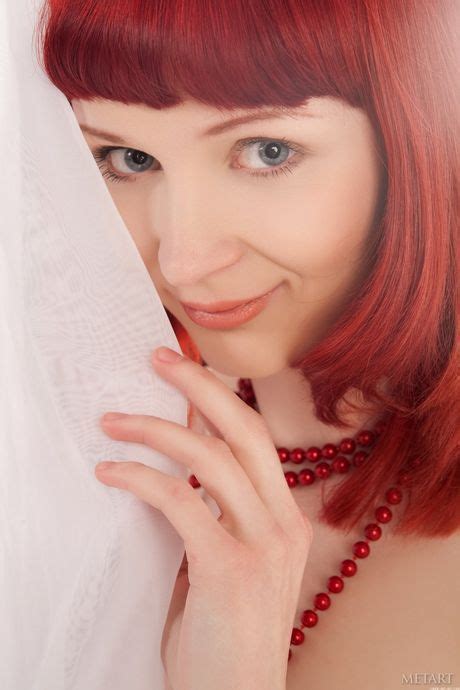 Redheaded Teen Mylene A Models Totally Naked With Self Assuredness