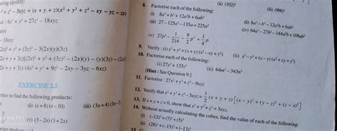 8 Factorise Each Of The Following Ii 102 3 [ Begin{array}{l}{ } {