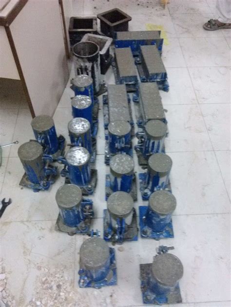 Casting Of Concrete Specimens That Are Later Put In Curing Tub Download Scientific Diagram