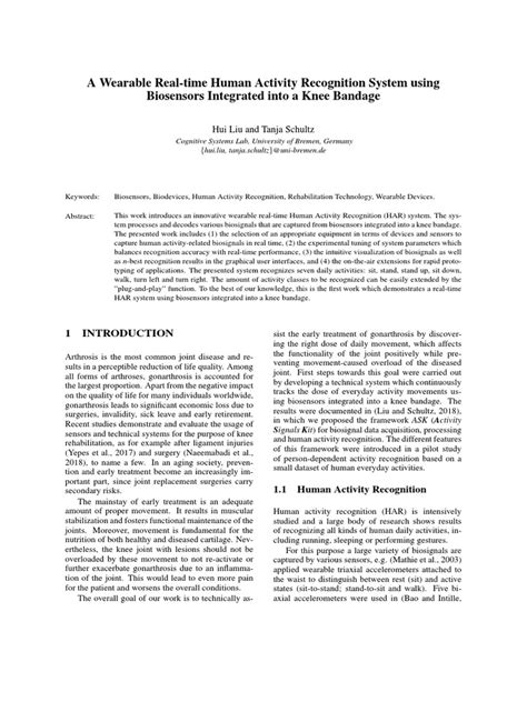 A Wearable Real Time Human Activity Recognition System Using Biosensors