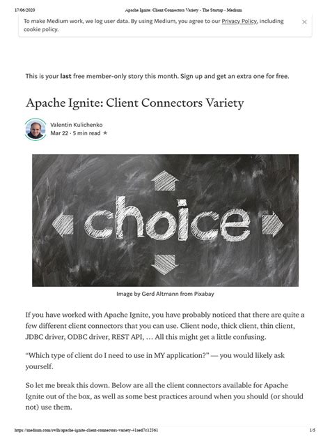 Apache Ignite Client Connectors Variety The Startup Medium Pdf