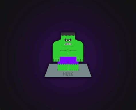 绿巨人卡通素材下载，html5动画效果代码 17素材网
