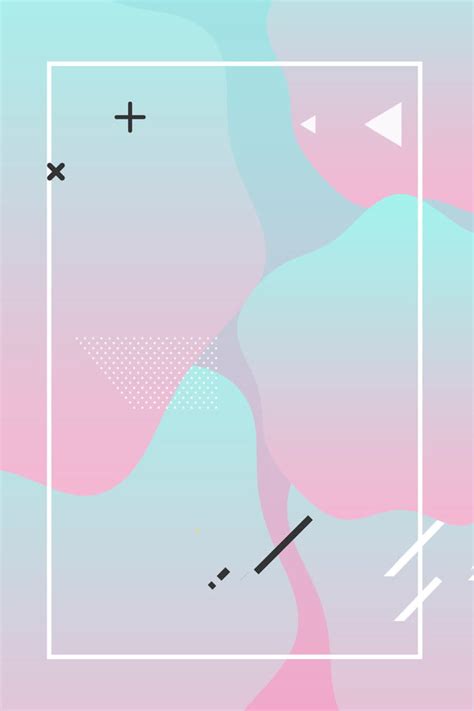 Simple And Small Fresh Atmospheric Geometric Irregular Graphic Promotion Background Color