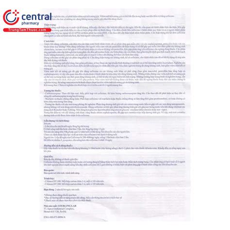 [chÍnh HÃng] Thuốc Kháng Sinh Cifataze Dt 100 điều Trị Nhiễm Khuẩn