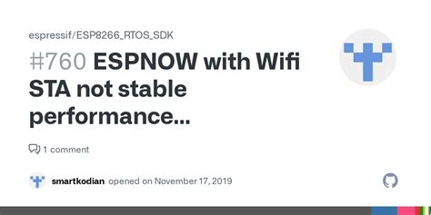 Espnow With Wifi Sta Not Stable Performance Git8266o 320 · Issue 760