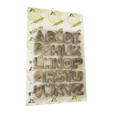 قیمت و خرید کاتر شیرینی پزی لوازم قنادی پسته طرح حروف انگلیسی مدل Pst123 مجموعه 26 عددی