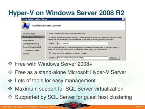 Ppt Automating Sql Buildouts With Hyper V And Sql Server 2008 R2