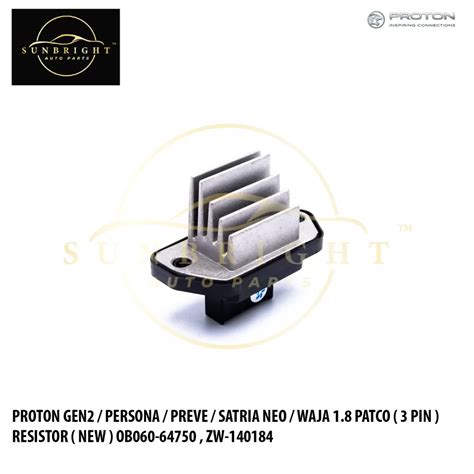 Ressdpsblml Proton Saga Blm Persona 16 Sanden Resistor New M1540 40020 40040 4 Pin