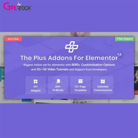 the plus addon for elementor page builder wordpress plugin resocraft