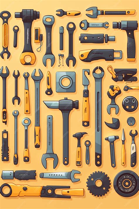Tracing The Evolution Of Working Tools Premium Ai Generated Vector